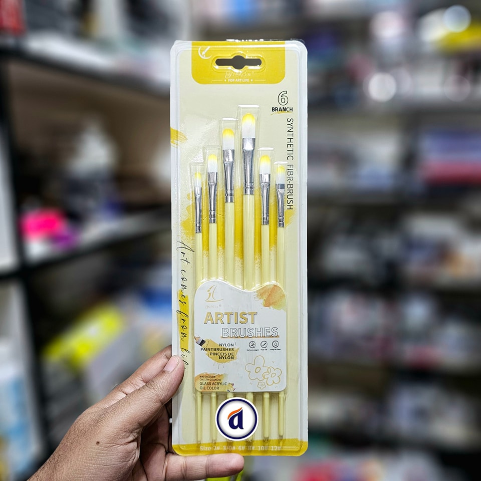 Yixin Artist Filbert Brush Set 6pc H-4C