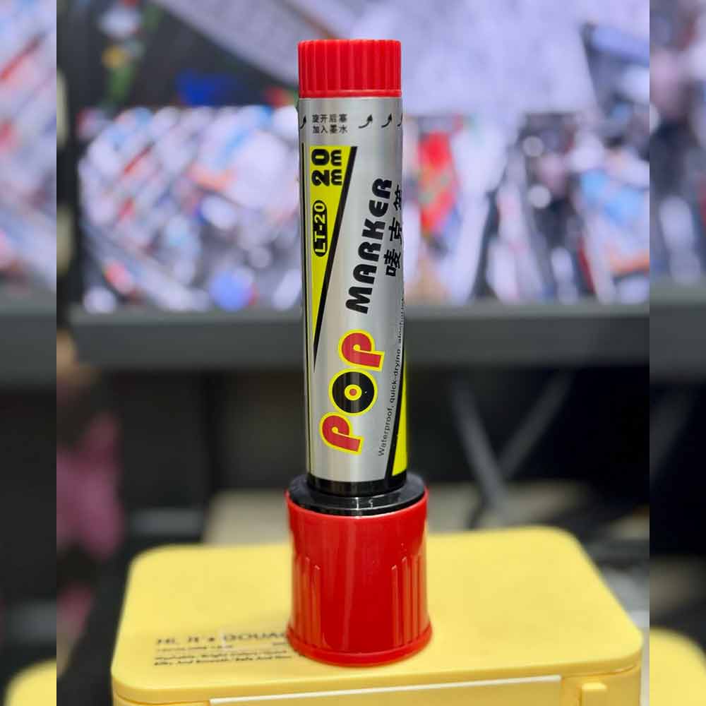 Leto Pop Marker 20mm Red